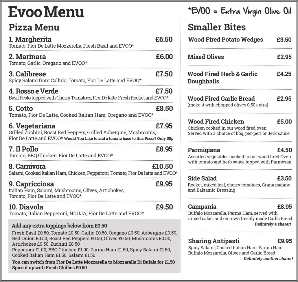 Evoo, The Barzzeria – Evoo, The Barzzeria